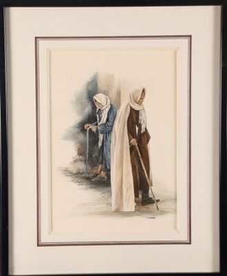 Françoise CAUDAL: Oriental Watercolour signed lower right... - 84898381 ...