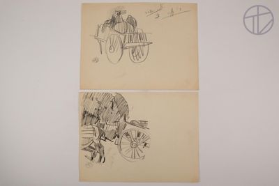 Mathurin MÉHEUT (1882-1958) Bretons en charrette & Charre... - 85098930 ...