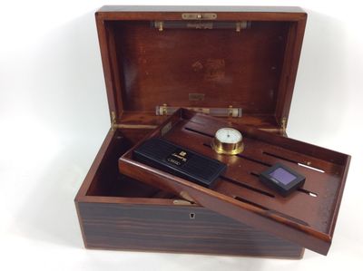 "BelRive Paris" Large veneered macassar ebony cigar cabin... - 80075735 ...