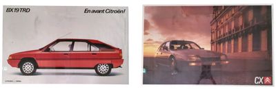 CITROËN. 2 posters. - CX II + BX 19. (120 x 75 cm). - 82913869-244 ...