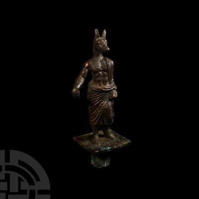 Egyptian Anubis Staff Terminal - 1st century B.C.- 2nd ce... - 71142609 ...