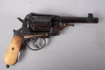 Important 6-shot cylinder revolver with bronzing, Belgian... - 81322820 ...
