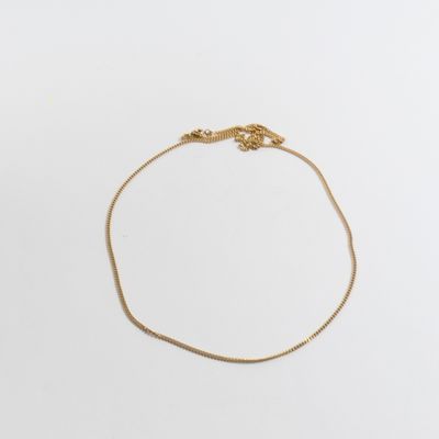 Collier maillons gourmette en or 750 mil (Larg : 2 mm ; L... - 85023433 ...