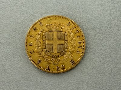 1 Italian 20 lira gold coin VITTORIO Emanuele II 1865 - L... - 84971841 ...