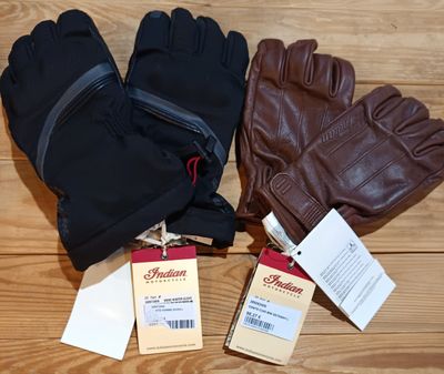 Set of 2 pairs of winter gloves for men (1 fabric and 1 ... - 85091622 ...