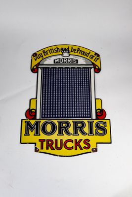 Plaque émaillée Morris trucks Dimensions : 55,5 x 40,5 c... - 84932840 ...