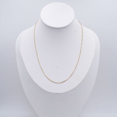 Chaîne en or jaune 18K, 3,07 grs, L. 54 cm - 84588218-419 ...