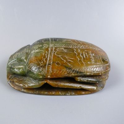 Egypt. An inscribed openwork heart scarab in two-tone soa... - 85099376 ...