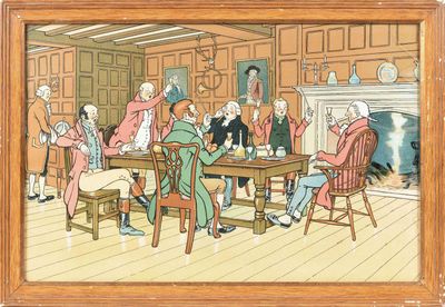 Harry ELLIOT (1882-1959) Le repas de chasse Lithographi... - 85137950-4 ...