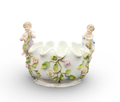 RAFRAICHISSOIR en porcelaine à décor de branches de roses... - 85170322 ...