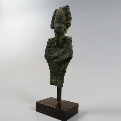 Archaeology. Egypt. Amulet of the god Osiris. Bronze with... - 85099386 ...