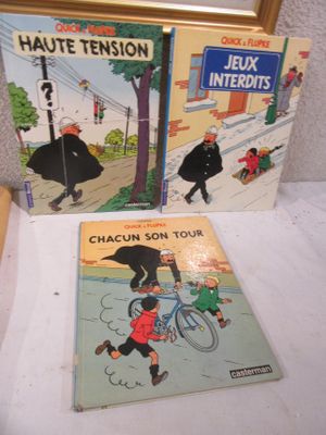 15 - LOT DE BD QUICK ET FLUPKE 1985/87 .12 - 16 ... - 85124620-15 ...