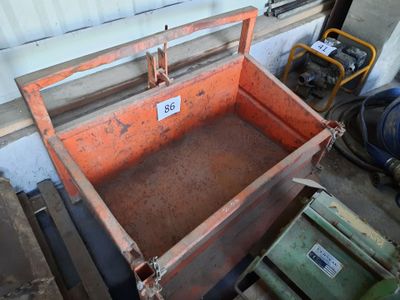 Orange-lacquered metal 3-point tipper (approx. 0.5 m3) - 84736009-86 ...