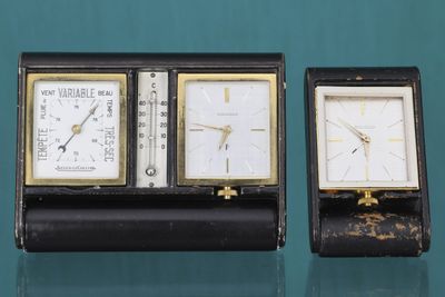Jaeger Lecoultre Réveil de voyage et pendulette baromètre... - 71002074 ...