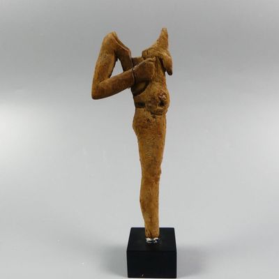 Archaeology. Egypt. Rare wooden profile of Osiris. L. 13c... - 85099305 ...
