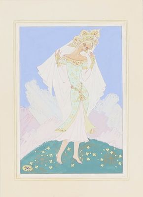 Paul Mak (1891-1967) La Reine de la nuit 1964 Gouache sur... - 74307039 ...