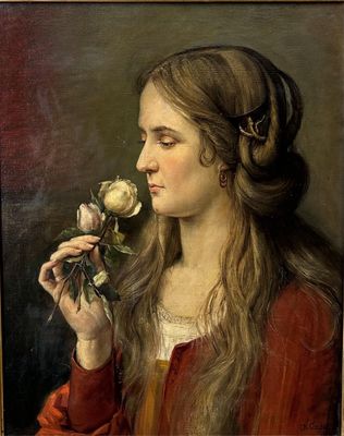 Jean-Baptiste COENE (1805-c.1850). The elegant lady with ... - 85355200 ...