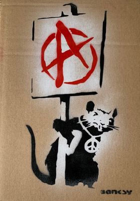 BANKSY DISMALAND – D’APRES - Anarchist Rat - Bombe aéroso... - 71116803 ...