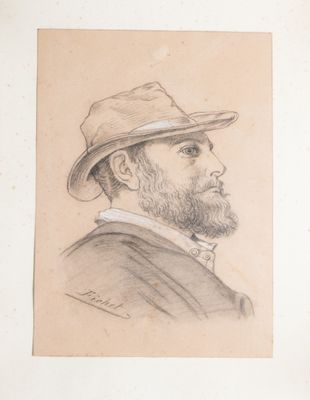 FICHET (late 19th or early 20th century) Portrait of a ... - 85196157-6 ...