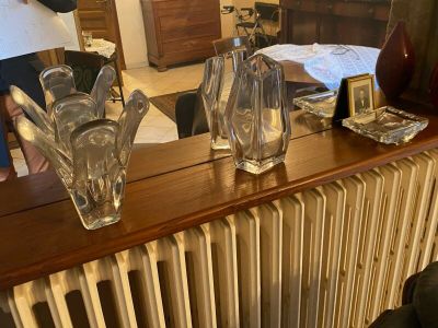 Reunion of 4 crystal vases - 85160883-8 | Interencheres.com