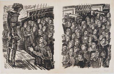 Albert DECARIS The sailors' revolt against Columbus, ca. ... - 85153910 ...