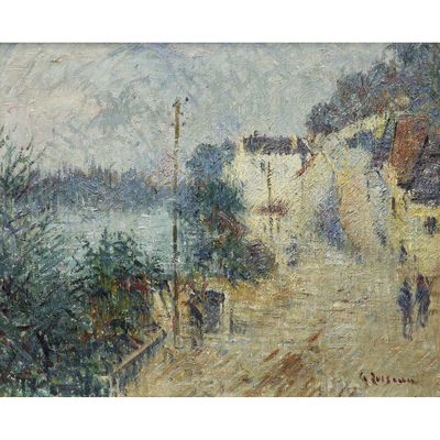 GUSTAVE LOISEAU (1865-1935) LE QUAI DE BEYNAC Huile sur t... - 72516143 ...