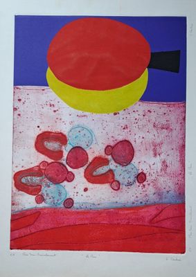 C. Carlise The park Original Lithograph signed, EA On Ar... - 85153522 ...