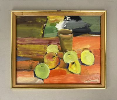 A. PAULMIER (XXe-XXIe siècle) "Nature morte aux fruit" ... - 85081424 ...