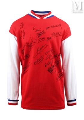 Stade de Reims. Maillot replica sans numéro avec 16 autog... - 84410169 ...