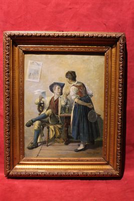 Ecole belge du XIXème siècle La lettre Huile sur toile ... - 85230494 ...