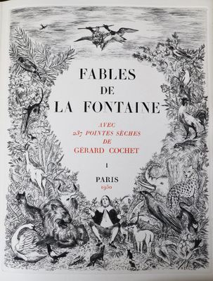 COCHET (Gérard) & LA FONTAINE (Jean de). Fables. Paris, D... - 85096389 ...