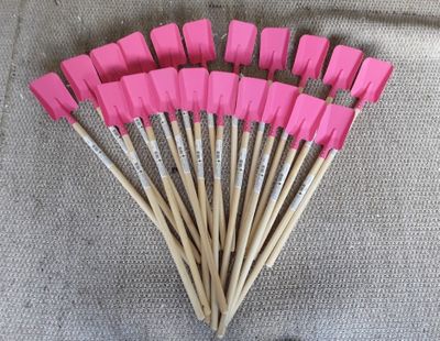 Lot de 20 Pelles plates, en métal, coloris rose, longueur... - 85184148 ...