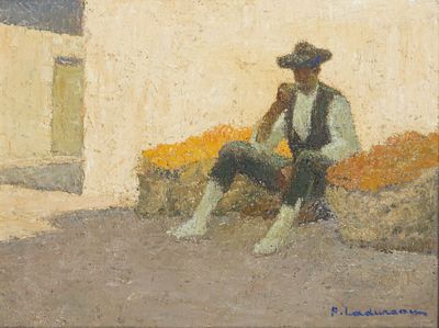 Pierre LADUREAU (1882-1975) « Le marchand de fruits » H... - 85131499 ...