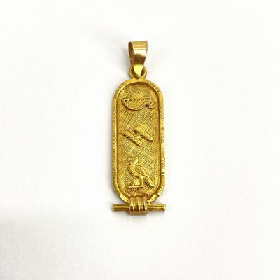 Egyptian-style pendant, yellow gold, 750/1000th. Weight: ... - 85054153 ...