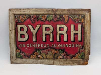 ADVERTISING. Sheet metal plate "BYRRH vin généreux au qui... - 84844483 ...