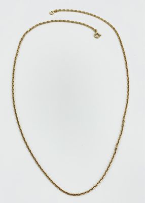 Chaine en or à maille forçat, or jaune, poinçon tête d'ai... - 85054132 ...