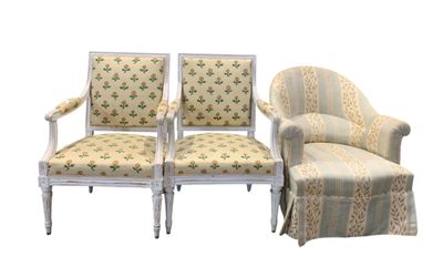 Paire de fauteuils de style Louis XVI H. 85 On y join... - 85188614-241 ...