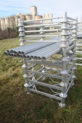 5 palettes métal à ranchets 98x98 avec couronnement porte... - 85151406 ...