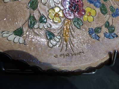 Jérôme MASSIER (1850-1926) Ceramic ball vase decorated w... - 85043146 ...