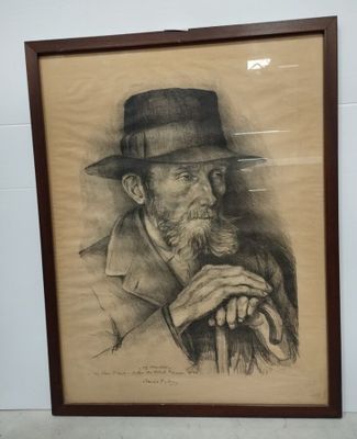 Benoît DESPREY (XXe) Le bon vieux Gravure, signée en ba... - 85280643 ...