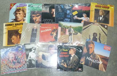 Lot de 16 disques vinyles 30 cm de Johnny Halliday - 84656350-245 ...