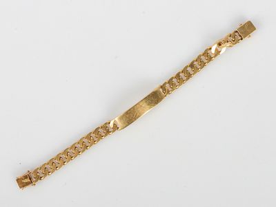 Gourmette en or. L : 20 cm. 51,9 g - 85085147-377 | Interencheres.com