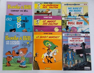 Lot de 76 BD dont : Lucky Luke / Boule et Bill / Les Tuni... - 85375162 ...