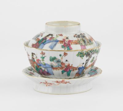 Three-part cup, China, 19th c Polychrome enamelled porcel... - 81436534 ...