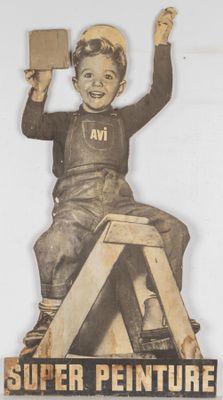AVI. Panneau publicitaire pour la peinture AVI représent... - 84886617 ...