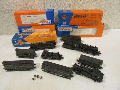 38 - LOT DE LOCOS ET WAGONS DONT ROCO 50 - 70 EURO - 85124659-38 ...