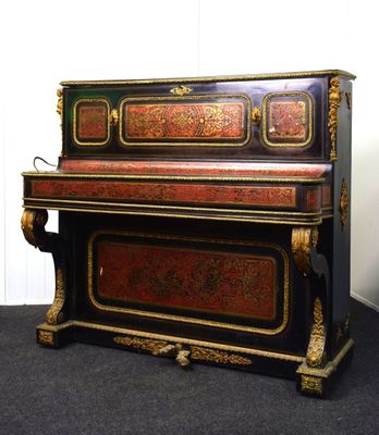 VAN-OVERBERGH Piano droit en bois noirci à décor de feui... - 73978291-491 | Auction.fr