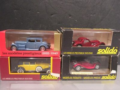 235 - LOT DE VEHICULES SOLIDO AGE D'OR (4) (deux photog... - 85194700 ...