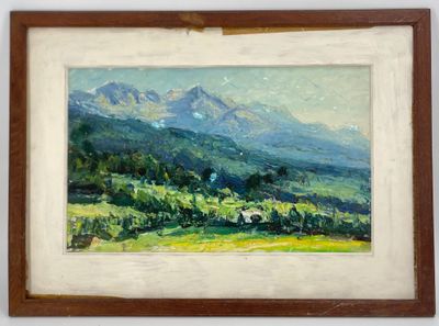Pierre CALES (1870 -1961). Le col des Ayes. Huile sur c... - 85122352 ...