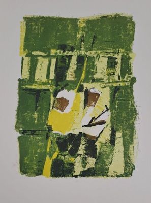 Orlando Pelayo (1920-1990) Composition XV Original litho... - 85153441 ...